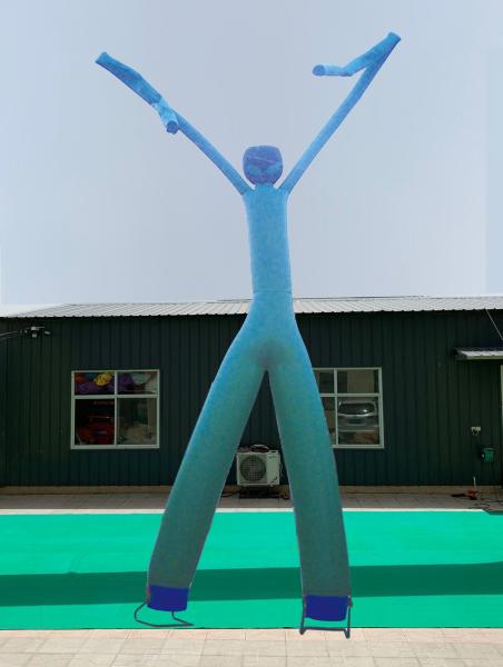 Quality Size 5m Custom Inflatable Tube Man With Blower For Promotion for sale