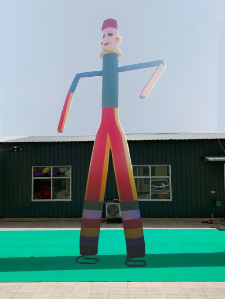 Quality Size 5m Custom Inflatable Tube Man With Blower For Promotion for sale