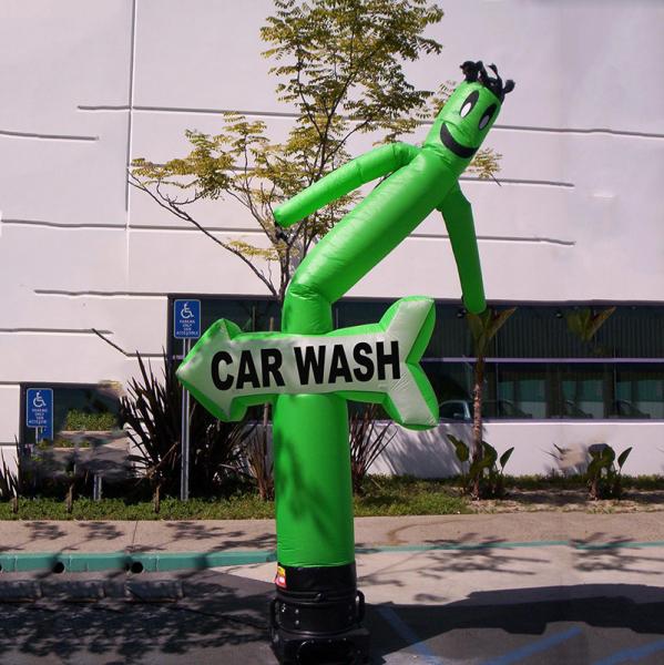 Quality 3M Custom Air Dancers Inflatable Tube Man Single Leg Digital Printing for sale