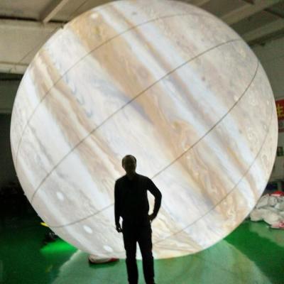 China PVC op maat grootte negen planeet decoratie 3 M opblaasbare aarde met LED binnen voor evenementen verkoop Te koop