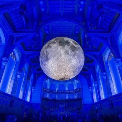Cina Decorazione pubblicitaria gigante modello di luna gonfiabile grande pallone lunare gonfiabile con luce a led in vendita
