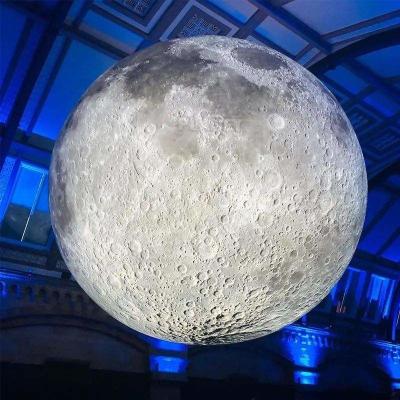 Cina Prezzo di fabbrica Decorazione pubblicità gigante modello di luna gonfiabile grande pallone lunare gonfiabile con luce a led in vendita