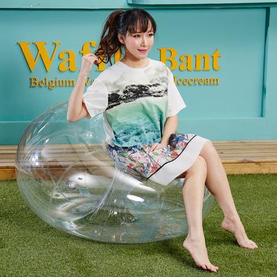 Cina 0.2 mm di materiale PVC divano a palloncino trasparente 1m per bambini giocare sull'erba o sedersi in vendita