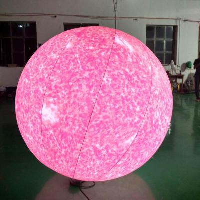 Cina Logo personalizzato grande pubblicità modello gonfiabile luce a led pallone lunare gonfiabile per la decorazione in vendita