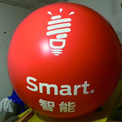 Cina Lampeggiante gonfiabile Elio impermeabile LED luce luna pianeta palloncino con bastoncini per le decorazioni di festa di Natale evento in vendita
