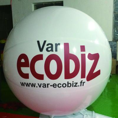 Cina Lampeggiante gonfiabile Elio impermeabile LED luce luna pianeta palloncino con bastoncini per le decorazioni di festa di Natale evento in vendita