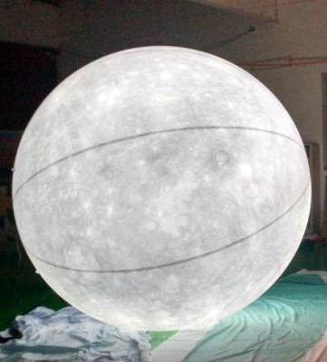 Cina Grande palloncino lunare gonfiabile Modello gigante Decorazione pubblicitaria Modello lunare gonfiabile con luce led variabile in vendita