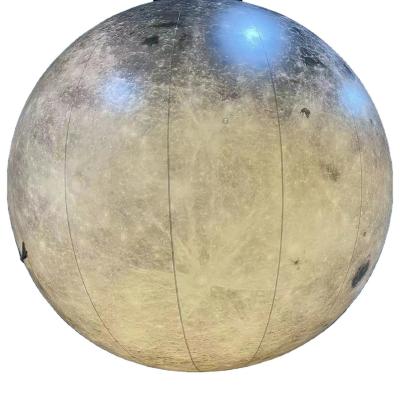 Cina Grande palloncino lunare gonfiabile Modello gigante Decorazione pubblicitaria Modello lunare gonfiabile con luce led variabile in vendita