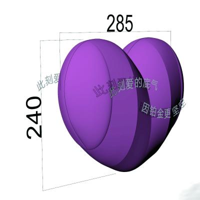 Cina DIGITAL PRINT in PVC personalizzato Decorazione per il giorno di San Valentino Cuore gonfiabile gigante rosso Cuore gonfiabile enorme in vendita