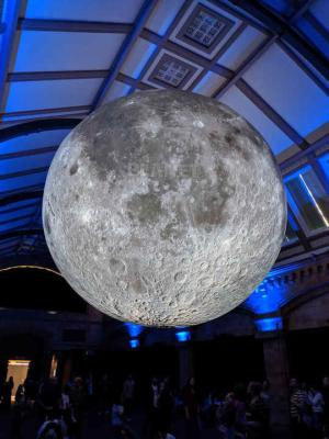 China Gepersonaliseerd evenement Reus reclame opblaasbare maan model grote opblaasbare maan ballon met led licht Te koop