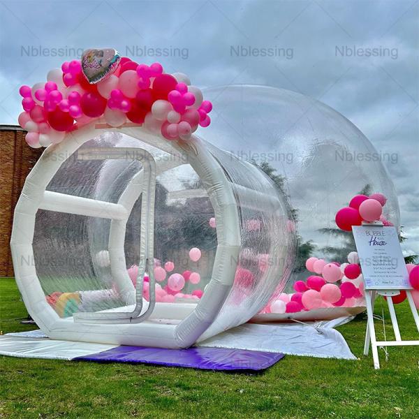 Quality Fun House Clear Inflatable Crystal Igloo Dome Bubble Tent Transparent Kids for sale