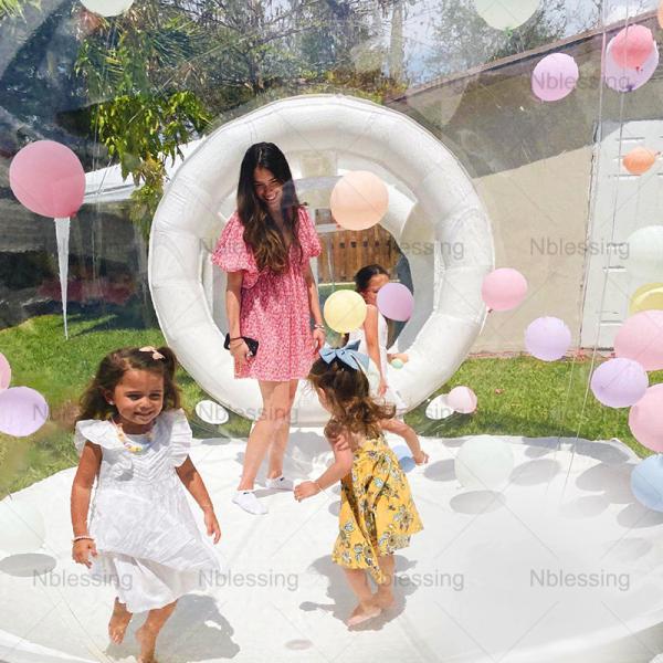 Quality Fun House Clear Inflatable Crystal Igloo Dome Bubble Tent Transparent Kids for sale