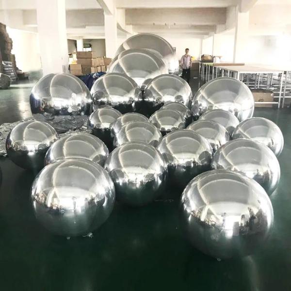 Quality Smooth Shiny mirror Balls for Event Outdoor Affordable Big Shiny Balls Inflatable Silver for sale