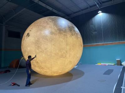 Cina Grande Luna gonfiabile e pallone solare per la decorazione Grande pubblicità modello di luna gonfiabile con Led bianco caldo e c in vendita