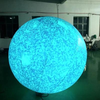 Cina Decorazione Pubblicità gigante modello di luna gonfiabile grande pallone lunare gonfiabile con luce a led in vendita