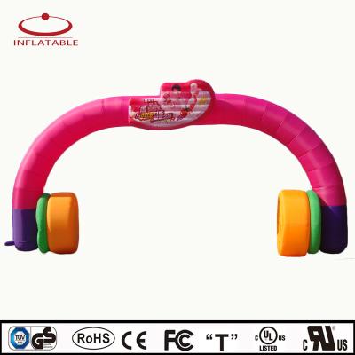 Cina Promozione Stampa UV Logo stampato Oxford Custom Arco gonfiabile gigante Archi gonfiabili con luce a LED in vendita