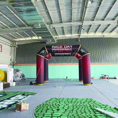 Cina Stampa a misura per esterno Start Finish Line Arco gonfiabile per la pubblicità in vendita