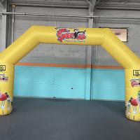 China CE approved blower customize logo size inflatable square finish line arch for sale