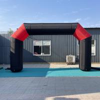 Quality New Design outdoor round advertising inflatable arch with verlcro logo printing for sport event brand promotion for sale