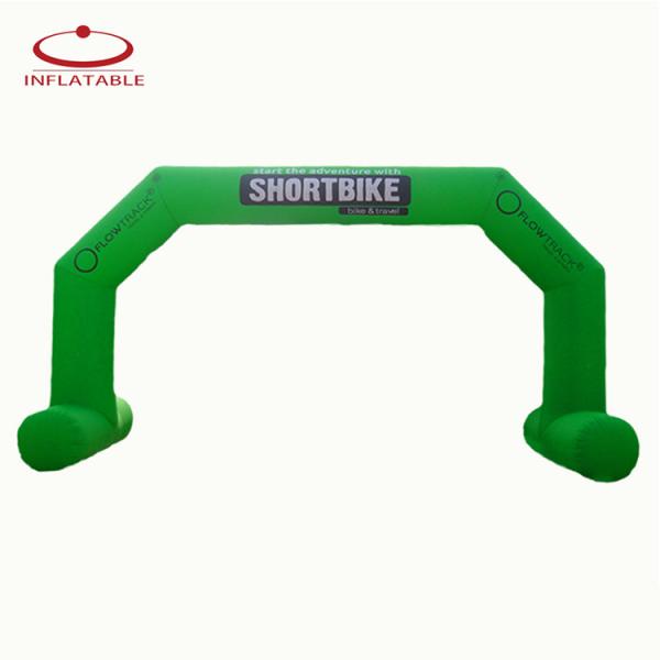Quality New Design outdoor round advertising inflatable arch with verlcro logo printing for sale