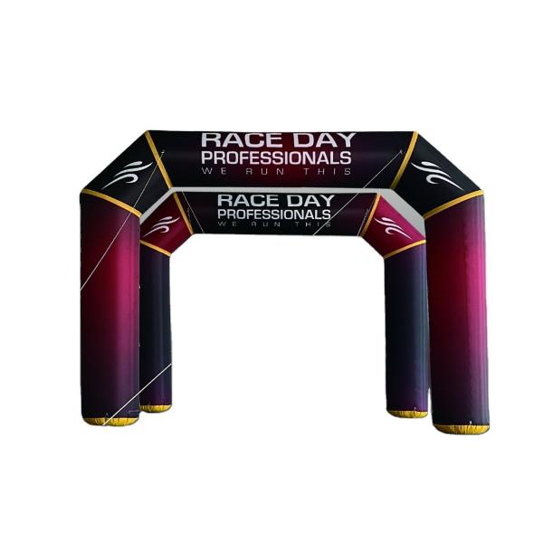 Quality customize logo hot selling factory wholesale start line finish line inflatable robot arch inflatable arch for sale