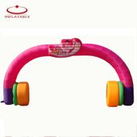 China Five Sides Giant Inflatable Rainbow Arch ODM Digital Printing for sale