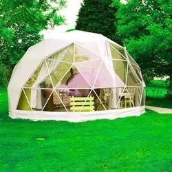 Cina Igloo Glamping Geodesic Dome Tent Inverno PVC Tissu 2-10 Persone Vivere in vendita
