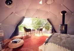 Cina Igloo Glamping Geodesic Dome Tent Inverno PVC Tissu 2-10 Persone Vivere in vendita