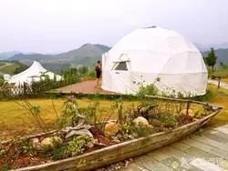 Cina Igloo Glamping Geodesic Dome Tent Inverno PVC Tissu 2-10 Persone Vivere in vendita