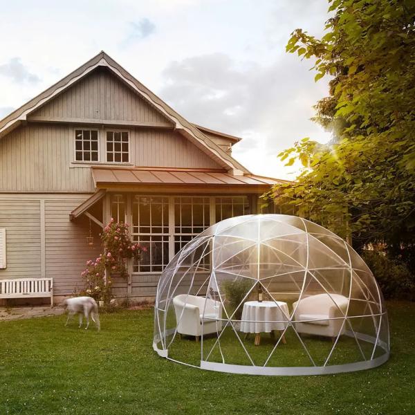 Quality Waterproof Outdoor 5m Geodesic Dome Garden Geodesic Four Season Tent for sale