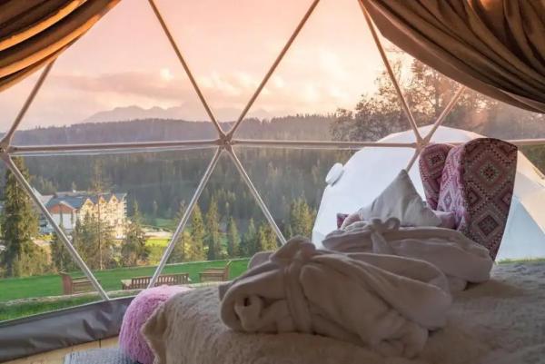 Quality Waterproof Outdoor 5m Geodesic Dome Garden Geodesic Four Season Tent for sale
