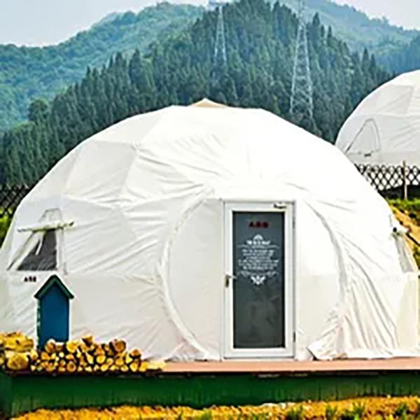 Quality Custom Logo Luxury Geodesic Dome Glamping Tent Outdoor Waterproof for sale