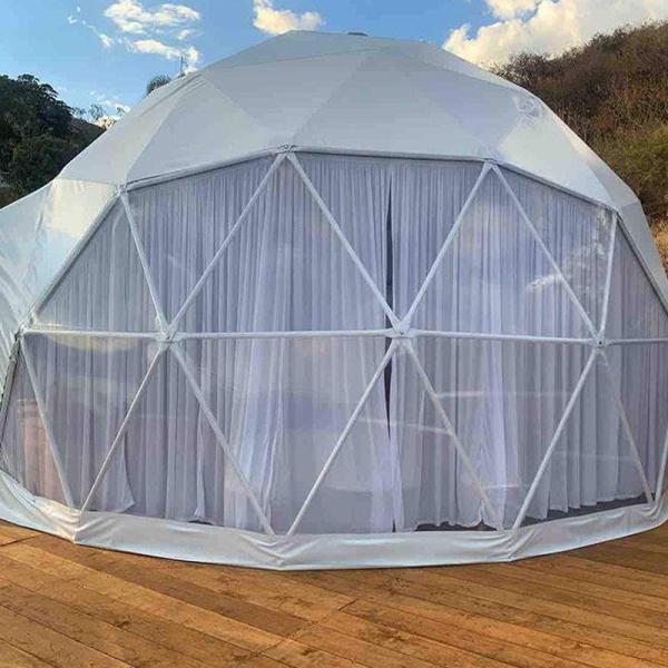 Quality Prefab Inflatable Dome Tent Hotel Decoration Transparent Geodesic for sale