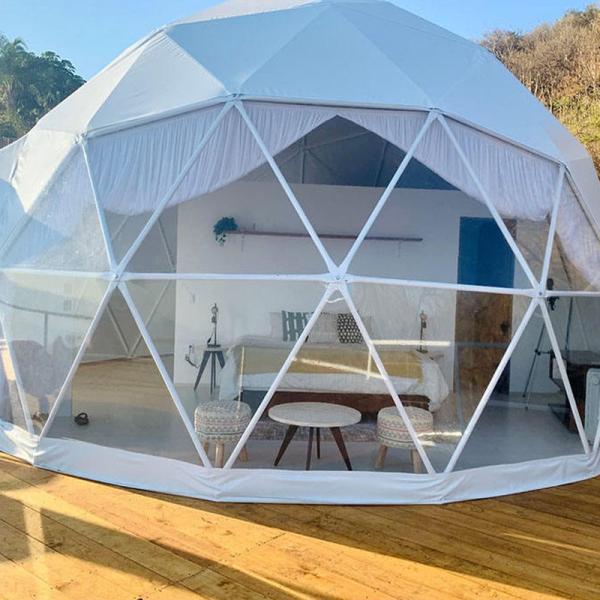 Quality Prefab Inflatable Dome Tent Hotel Decoration Transparent Geodesic for sale