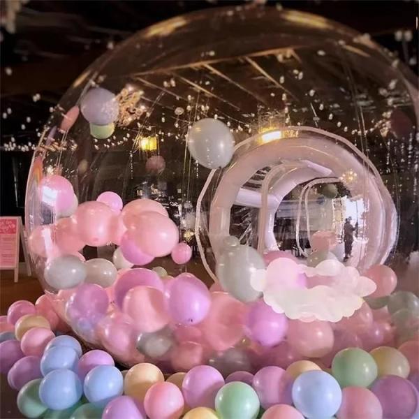 Quality Hotel Outdoor Party Kids Inflatable Bubble House Tent Lodge For Party Event for sale