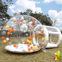 China Inflatable Transparent Bubble House Tent 5m Customize Logo Size for sale