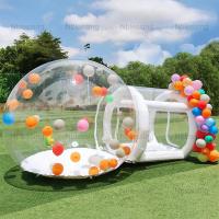 China Inflatable Transparent Bubble House Tent 5m Customize Logo Size for sale