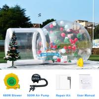 China White Bounce House With Bubbles Playing Jumping Transparent for sale