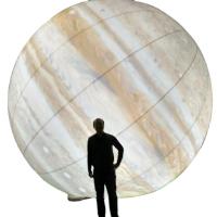 Quality Helium Inflatable LED Light Round Dvertising Air Moon Balloon for sale