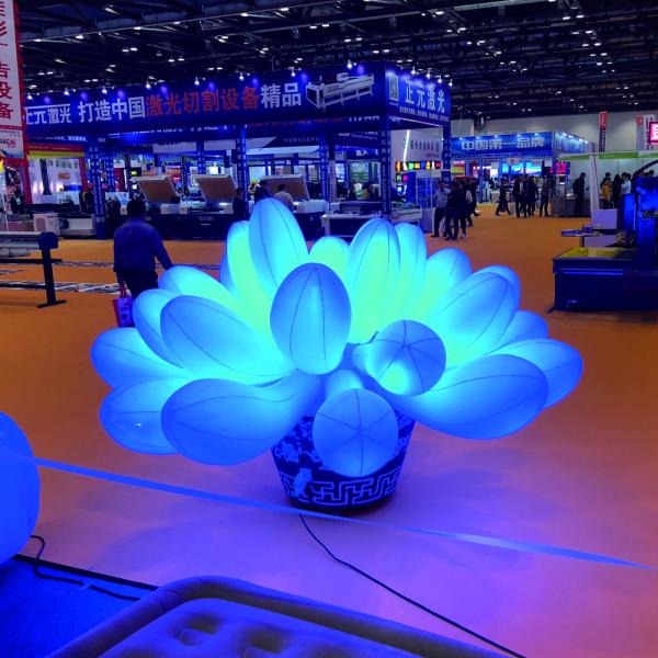 Quality Wedding Decoration Inflatable LED Light Colorful Large Inflatable Flowers for sale