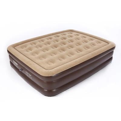 Cina Pompa elevata incorporata Durabile Automatico elettrico gonfiamento soffiare su Letto d'aria Morbido Plumeria Flocking Materasso in vendita