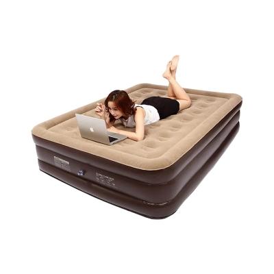 Cina Pompa elevata incorporata Durabile Automatico elettrico gonfiamento soffiare su Letto d'aria Morbido Plumeria Flocking Materasso in vendita