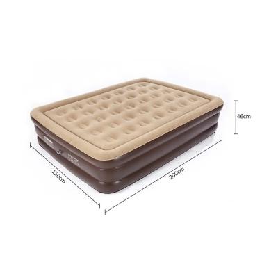 Cina Pompa elevata incorporata Durabile Automatico elettrico gonfiamento soffiare su Letto d'aria Morbido Plumeria Flocking Materasso in vendita