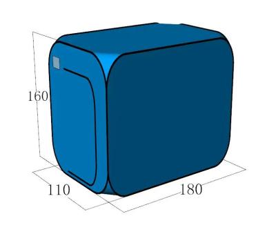 China Vierkante compartiment toevluchtsoord isolatie kamer eenvoudige snel open vouw tent schuilplaats tent tent module tent Te koop