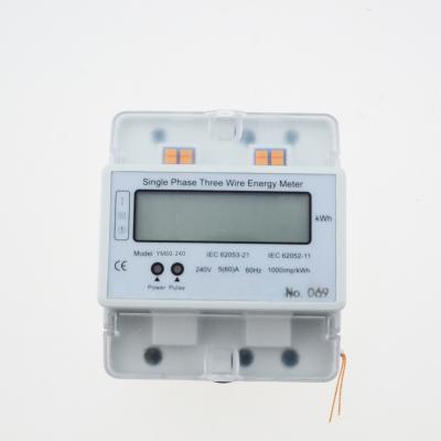 China High Quality Single Phase Three Wire Power Meter Digital Electric Energy Meters for sale