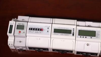 China NEW Single Phase DIN-RAIL 2P Modbus Electric Power Meter LCD Digital Energy Meter RS485 for sale