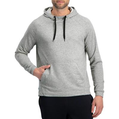 China Customized 100% Polyester Raglan Sleeve Workout Pullover Hoodie Sweatshirts with Pocket for sale