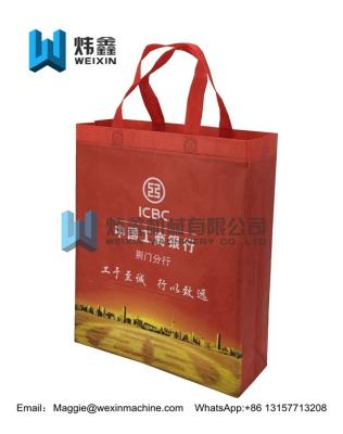 China Manufacturer custom logo color printing non woven bags with handle/100gsm for sale