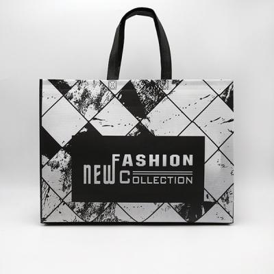 China 100% recycling  custom LOGO printed non woven fabric laminated bag for sale