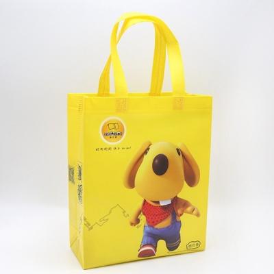 China Popular recyclable custom printing grocery advertising gift shopping tote ultrasonic bags for sale